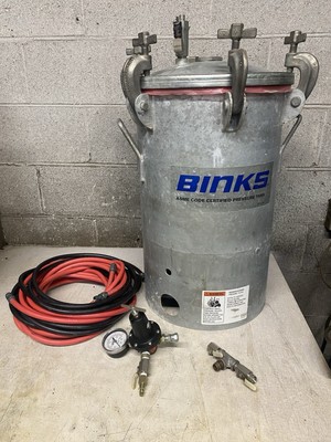 11 Gallon Binks Paint Pressure Tank Pot W/Hoses | eBay