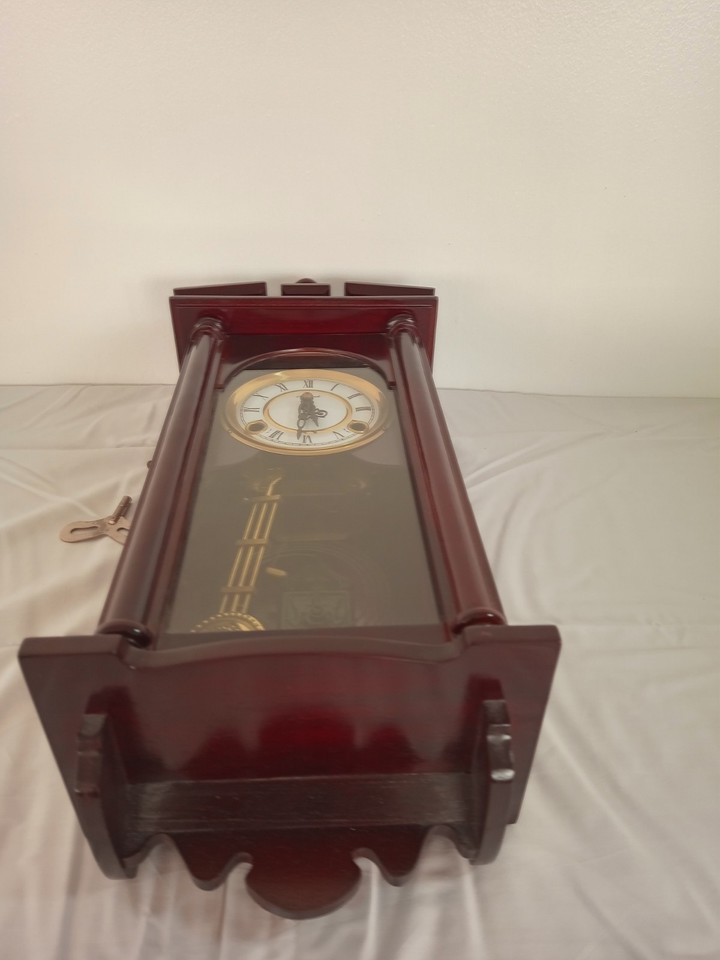 Vintage Wooden Highlands Chiming Pendulum Hanging Wall Clock | eBay UK