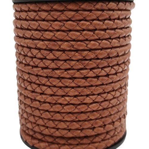 4mm Braided Leather Cords Round Leather Strap for Jewelry Making or ...