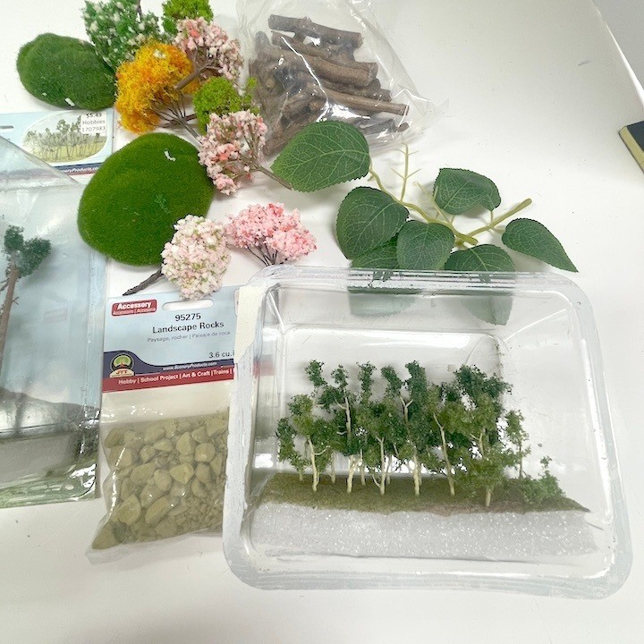Hobby Model Scenery Natural Foliage Tree Landscape Rocks Bundle Kit | eBay