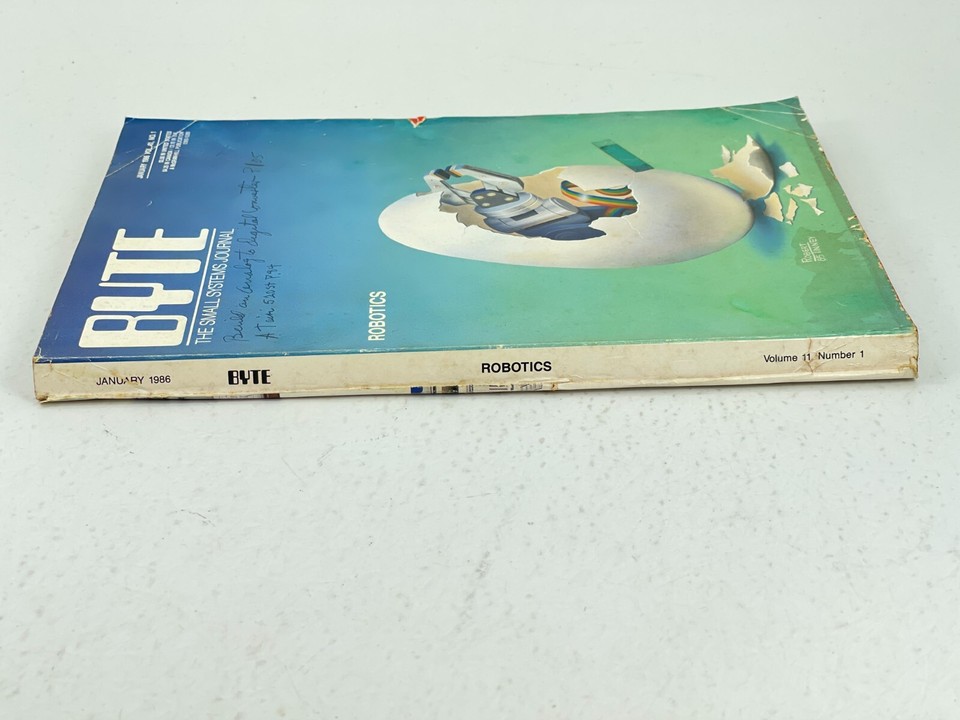 Vintage BYTE Computer Magazine January 1986 Vol 11 No 1 Robotics | eBay