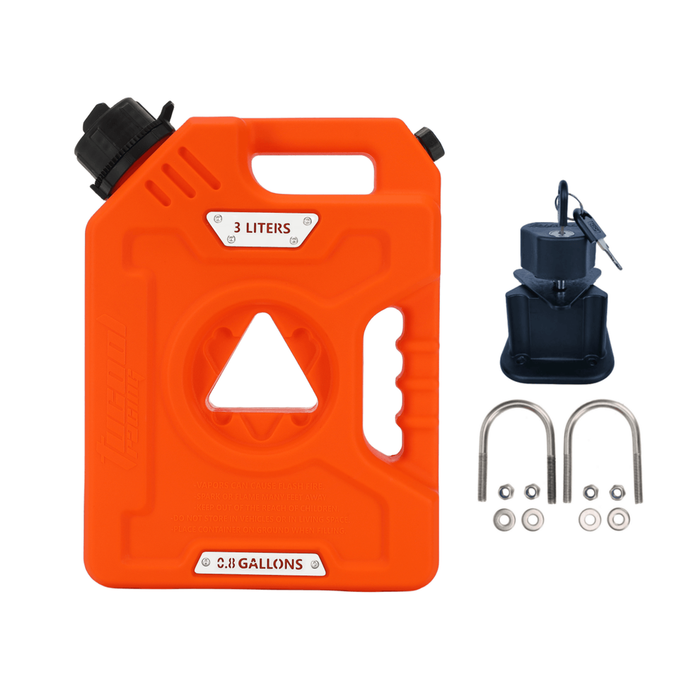 0.8 Gallon 3 Liters Gas Tank Portable oil storage tank with Bracket ...