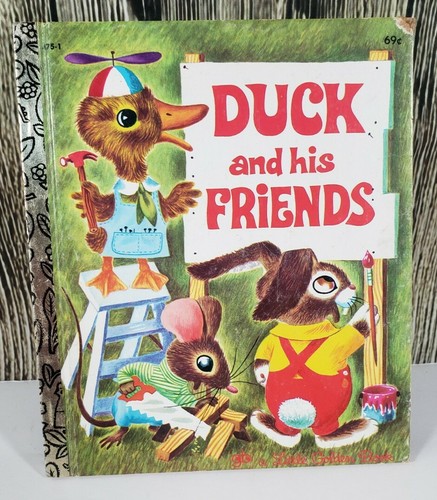 Little Golden Book DUCK AND HIS FRIENDS Storybook Ephemera Vintage | eBay