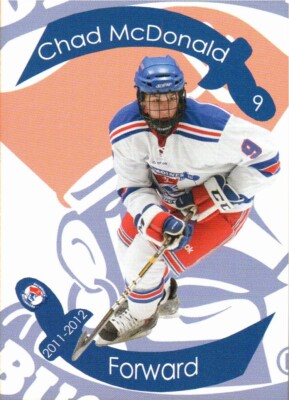 Chad McDonald 2011-12 Des Moines Buccaneers | eBay