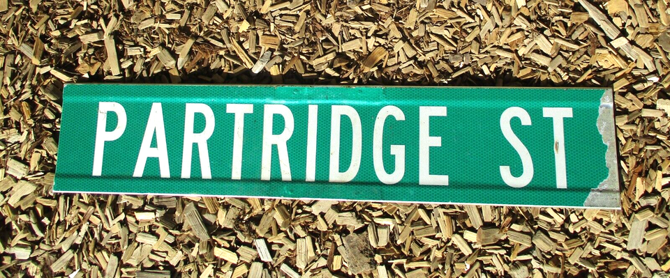 PARTRIDGE ST. 30" ROAD HUNTING SHACK REFLECTIVE SIGN ~ SHACK MANCAVE ...