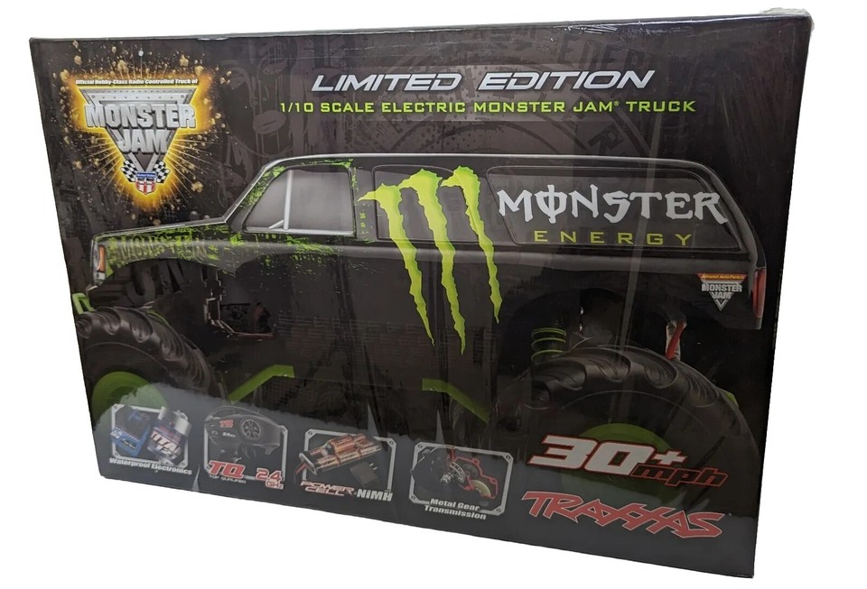 Limited Edition Monster Energy Traxxas Monster Jam Truck RC Car RARE ...