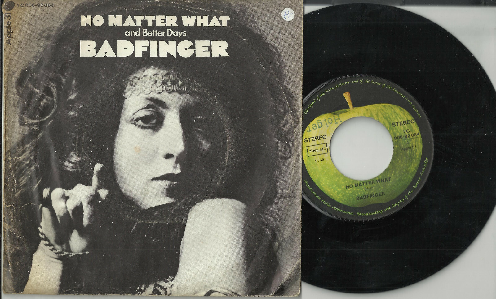 BADFINGER pic sleeve 45 NO MATTER WHAT Better Days | eBay