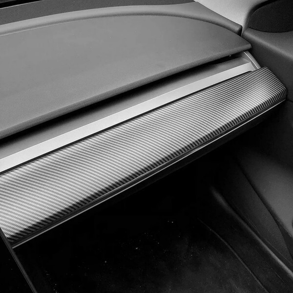 For Tesla Model 3 Y Dash Wrap Central Control Dashboard Panel Cover Cap ...
