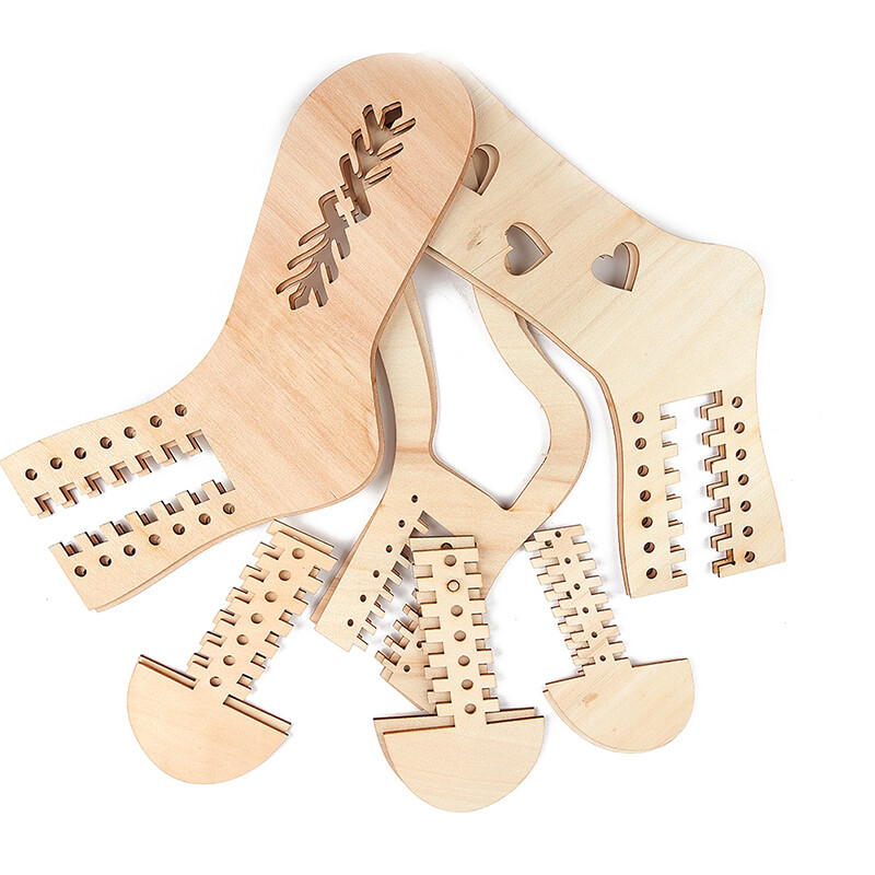2pcs/set Wooden Sock Blocker Stretchers Stocking Display Hand Knitting ...