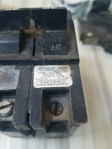 30 Amp Federal Pacific Stab Lok FPE 2 Pole 2" Wide Type NA Breaker | eBay