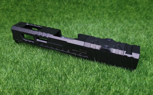 LANTAC Razorback Stripped Slide Fits Gen 4 Glock 19 RMR Cut w/ Plate ...