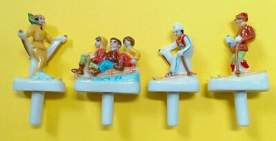 PIQUES A GATEAU DECOR SPORTS D'HIVER série complète ..ref.K64 RARE | eBay