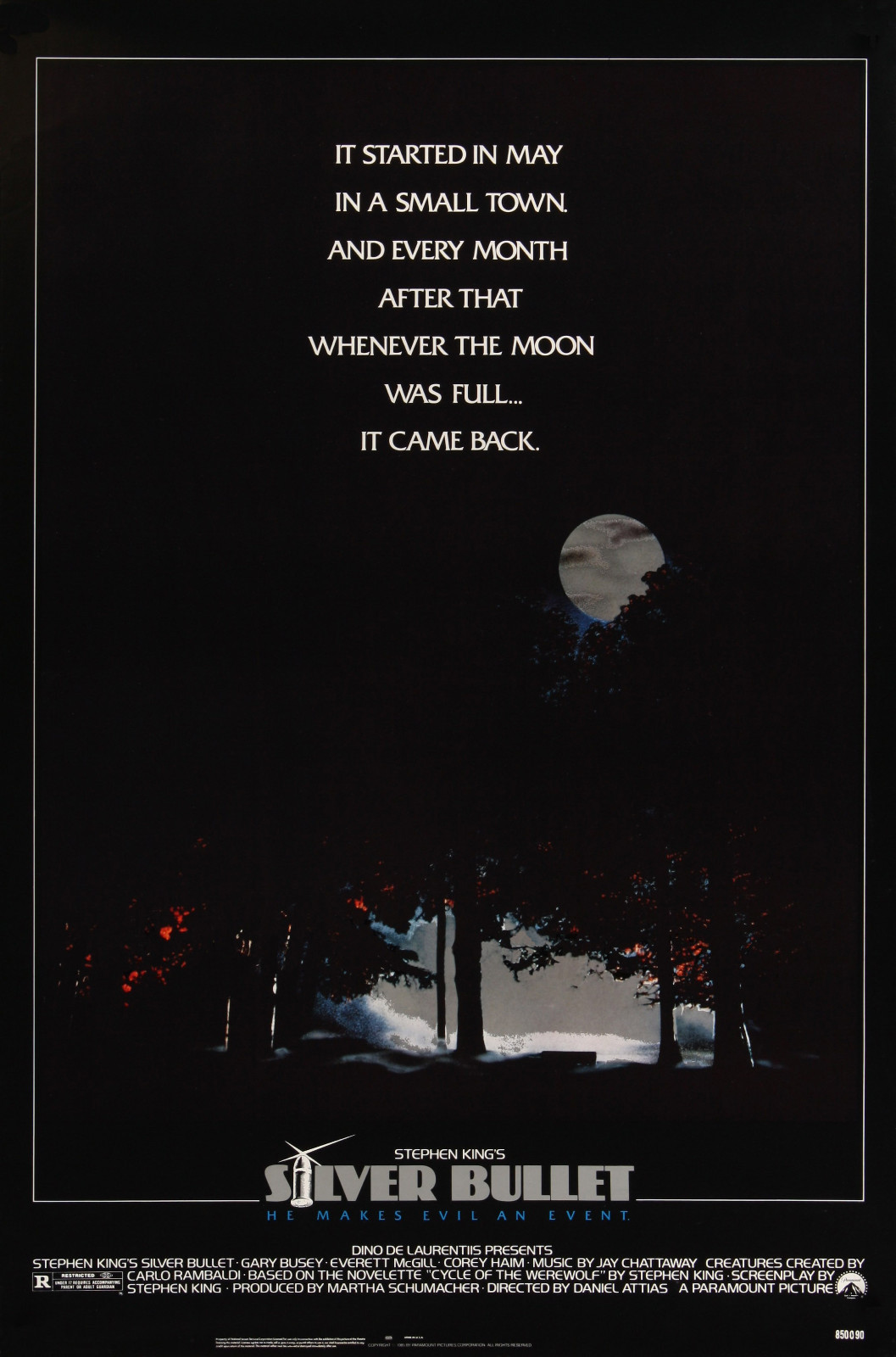 Silver Bullet (1985) Movie Poster | eBay