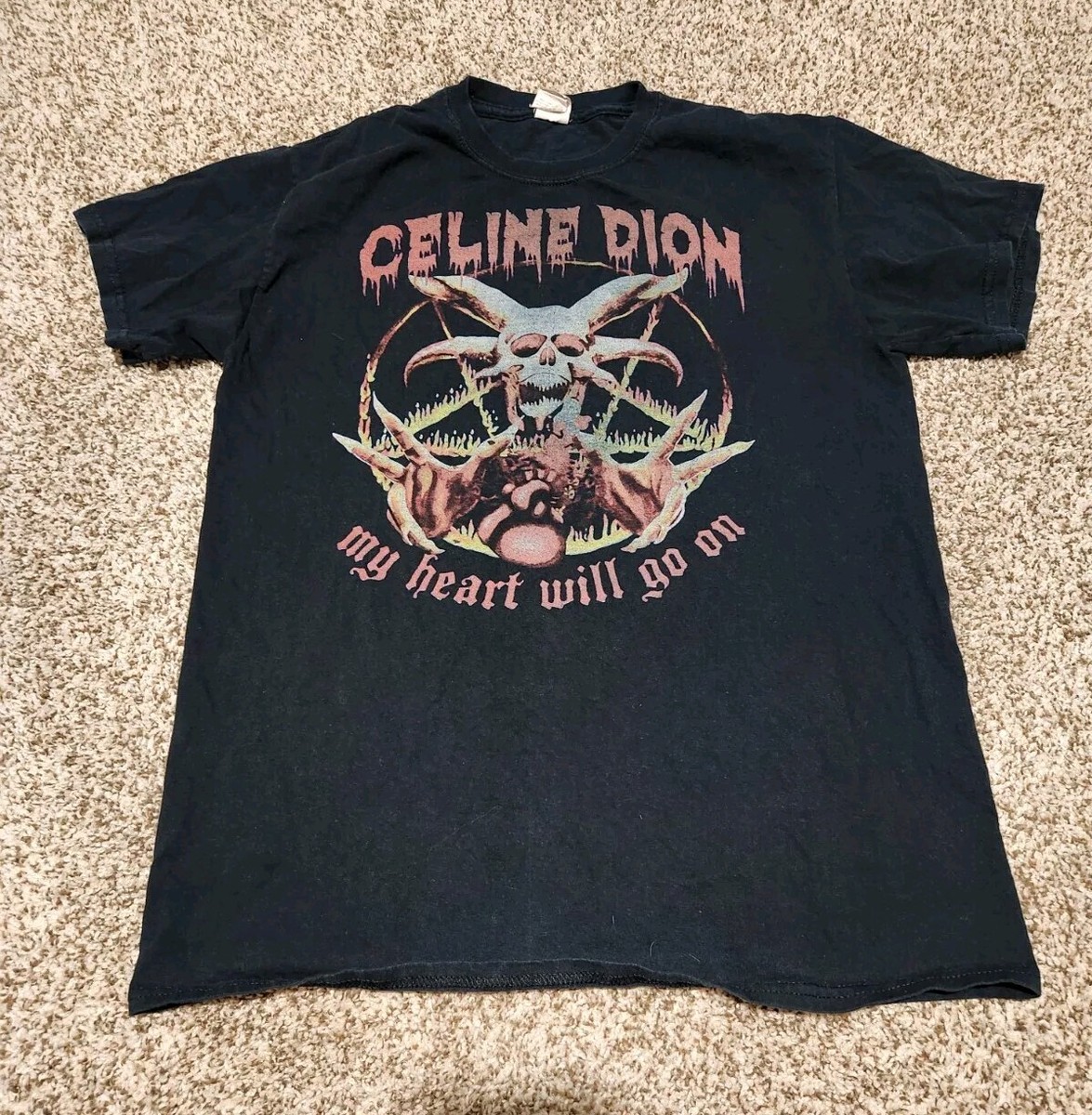 Camiseta Celine Dion Metal Celine Dion 666 My Heart Will Go On Shirt,