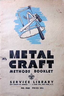 Vintage Boy Scouts BSA Metal Craft Methods Booklet Service Library No ...