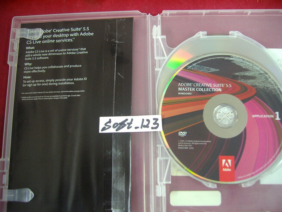 Adobe Creative Suite 5.5 CS5.5 Master Collection For Windows Full DVD ...