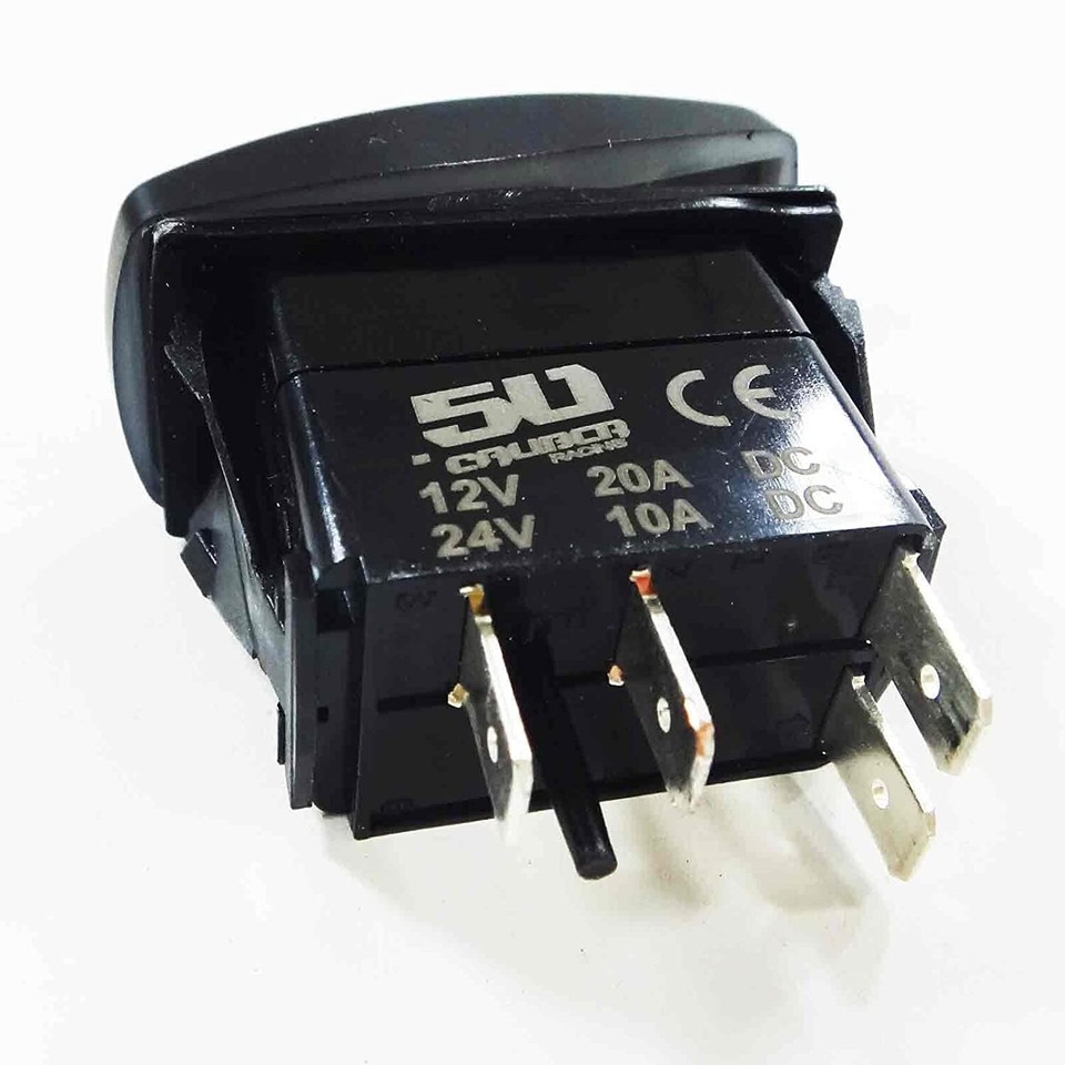 LED Illuminated 12V Rocker Switch Boom Box UTV RZR Teryx Maverick X3 ...