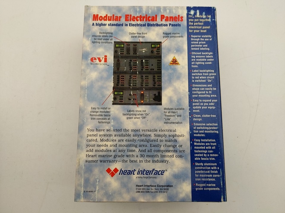 Heart Interface EVI 84-5004-01 Modular Electrical Panel Digital DC ...