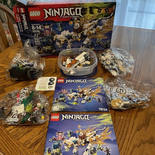 LEGO NINJAGO Set 70734 - Master WU DRAGON, RARE & Retired Only One Bag ...