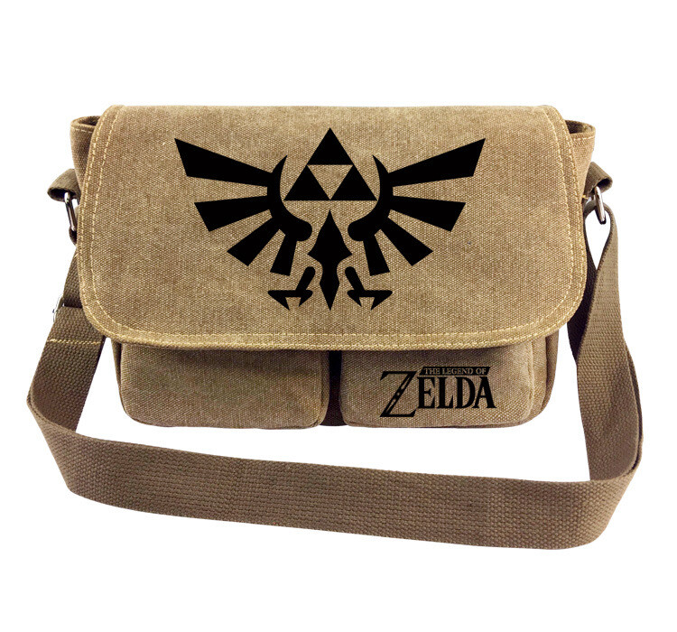 The Legend of Zelda Winged Triforce Canvas Shoulder Messenger Bag ...