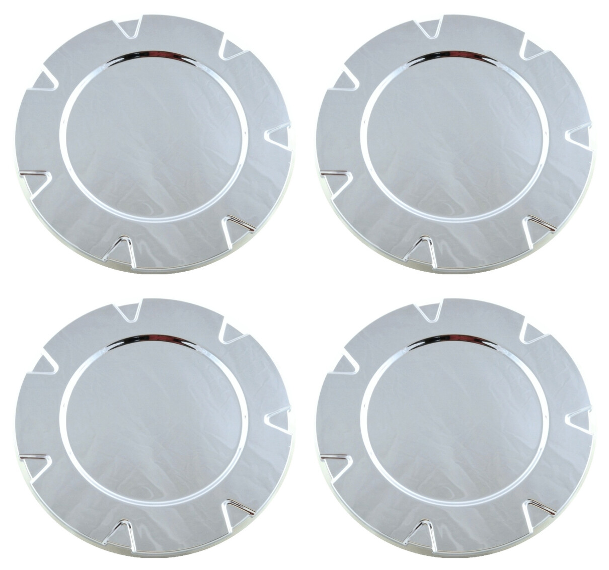 SET 4 NEW Chrome 18" Wheel Hub Center Caps for 2007-2013 CADILLAC ...