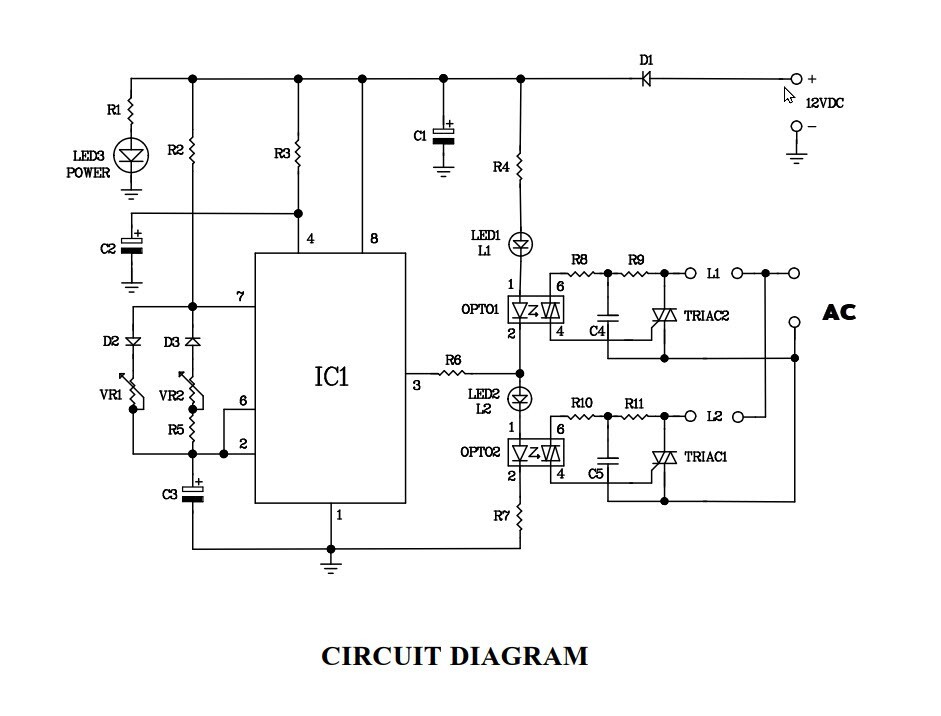 AC Flasher 2 CH 110-240VAC 2000W Flash Timing Adjustable 0.3-5 Seconds ...