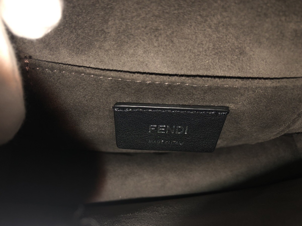 Fendi Kan I Bag Embroidered Studded Leather Limited Edition Fendi Kan I Bag Embroidered Studded Leather Limited Edition