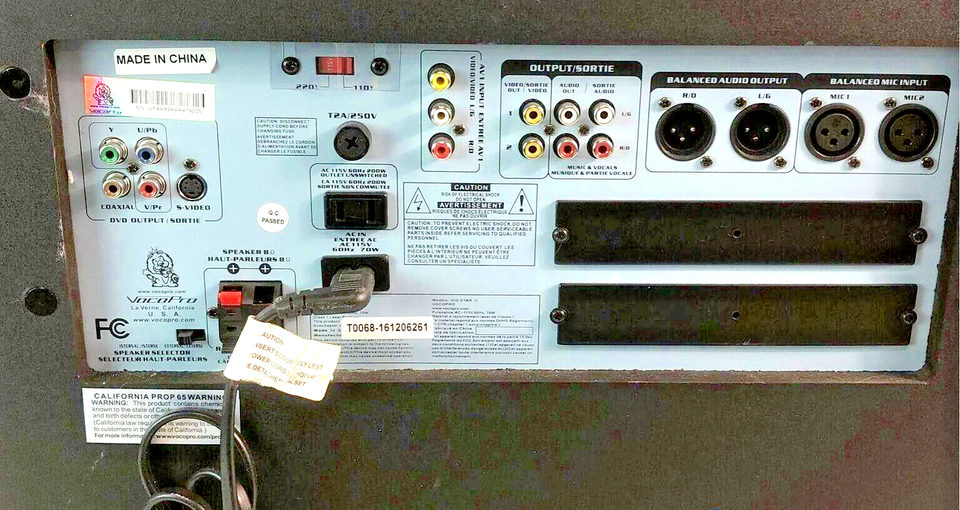 VocoPro Gig Star II Portable Professional Karaoke Machine DVD does not ...