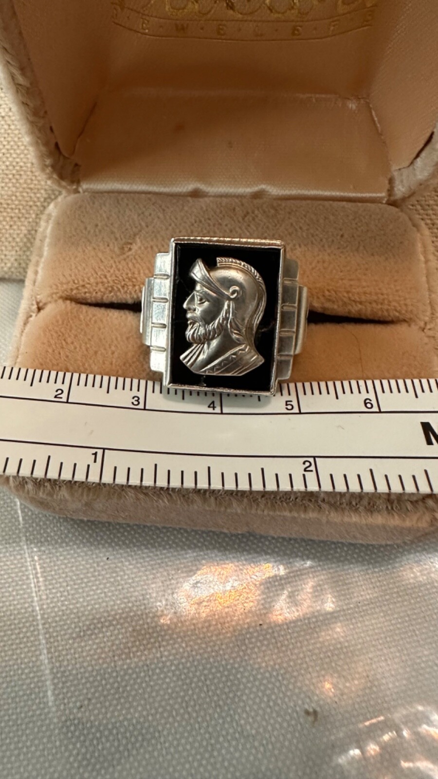 Vintage Ostby Barton Roman Soldier Sterling Silver Ring | eBay