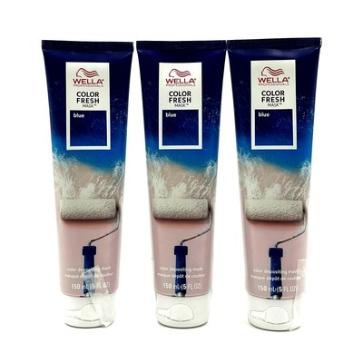 Wella Color Fresh Color Depositiong Mask Blue 5 oz-3 Pack | eBay
