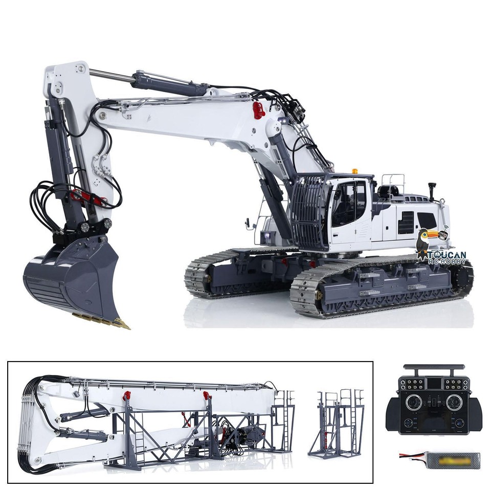 LESU 1/14 Heavy Full Hydraulic RC Excavator LR960 RTR Demolition Digger ...
