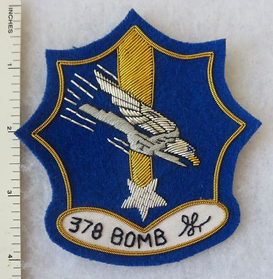 378th BOMB GROUP AIR FORCE Bullion PATCH Custom Made for VETERANS | eBay