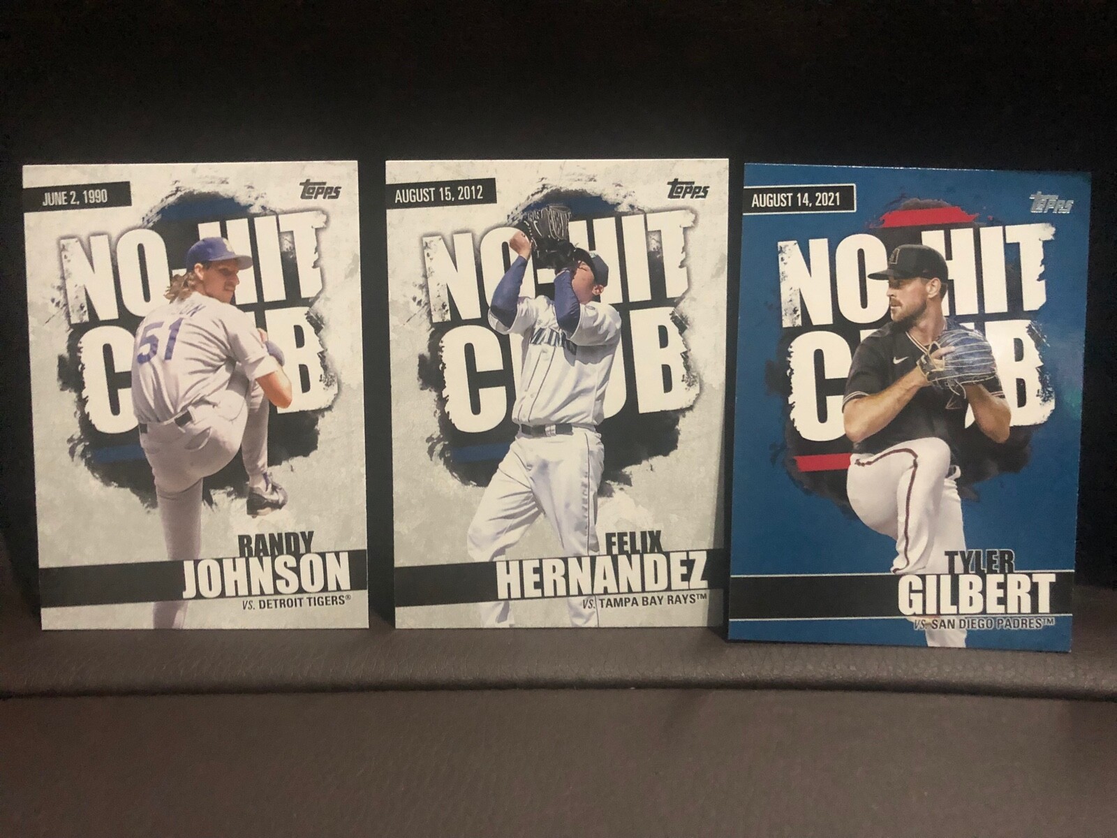 2022 Topps No Hit Club Randy Johnson #NHC-14 & Hernandez#NHC-10 Gilbert ...