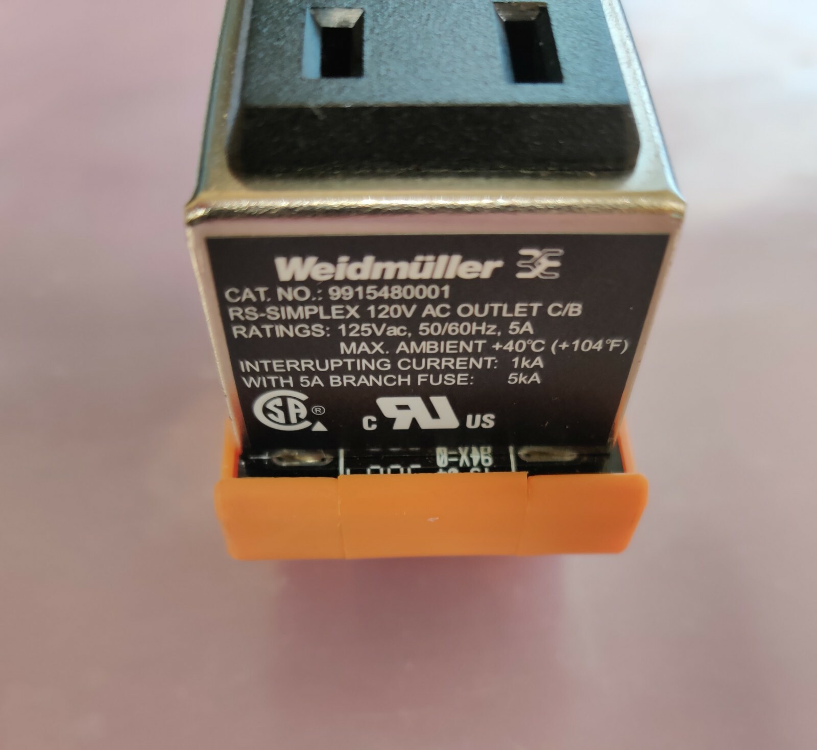 Weidmuller 9915480001 RS Simplex 120V AC Outlet 5A | eBay