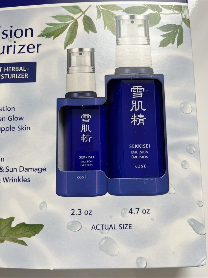 KOSE SEKKISEI Emulsion Moisturizer 4.7oz+2.3oz/ New In Box Sealed | eBay