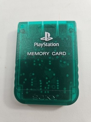 Sony Playstation 1 PS1 Memory Card OEM Official Authentic Transparent ...
