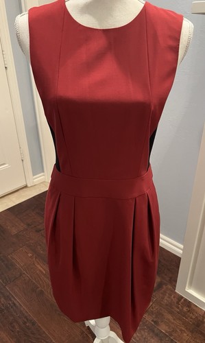 WOMEN’S THEORY ITALIAN STRETCH WOOL COLORBLOCK DRESS SIZE 6 Career Wear ...