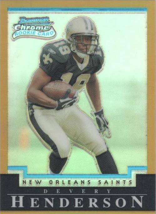 2004 Bowman Chrome - Devery Henderson #185 Gold Refractor /50 (RC) for ...