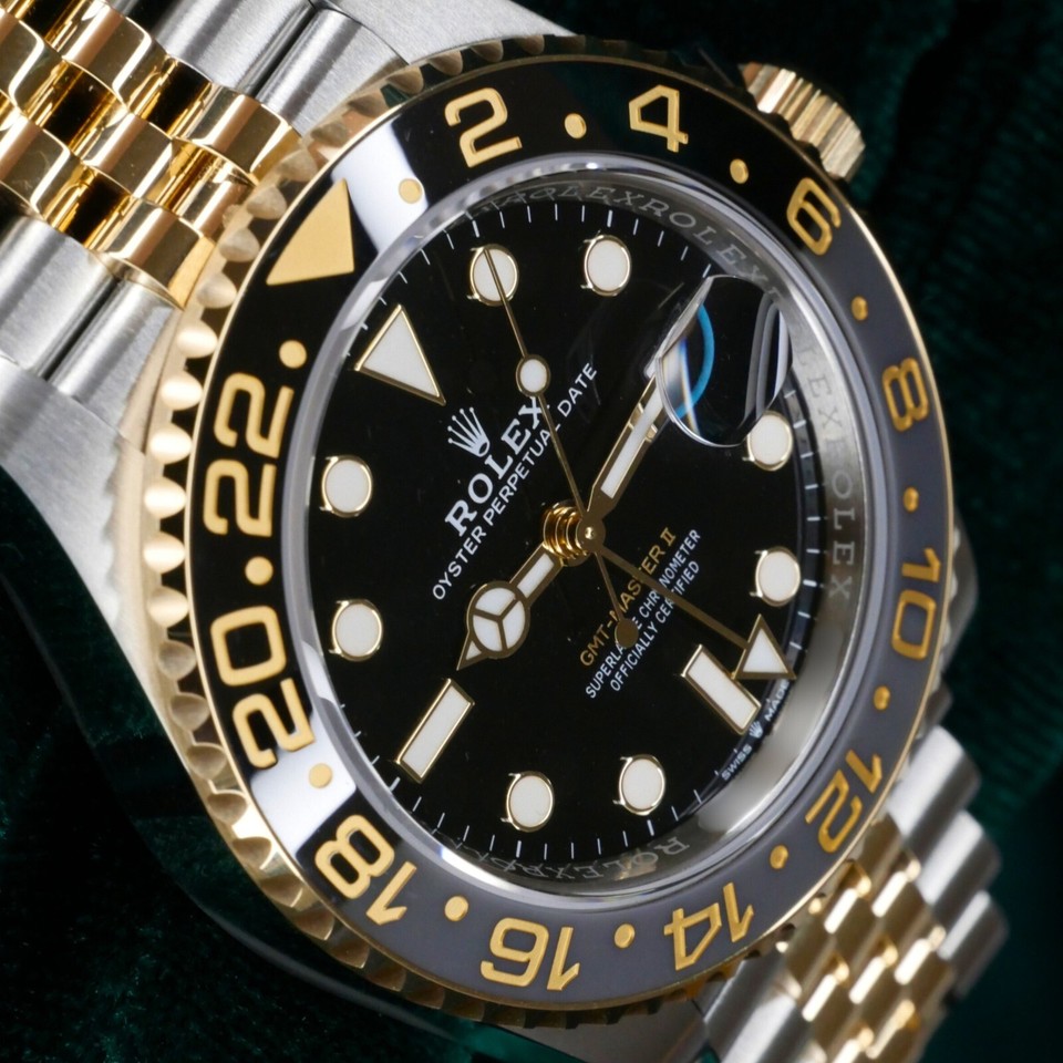 2025 NEW UNWORN Rolex GMT-Master II Bumblebee Two Tone Jubilee Steel ...