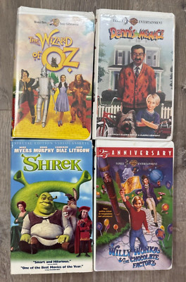 Lot of 4 Kids VHS Movies (WB and Dreamworks) | eBay