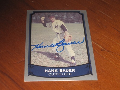 Hank Bauer Autographed Baseball Card JSA Auc Certified | eBay