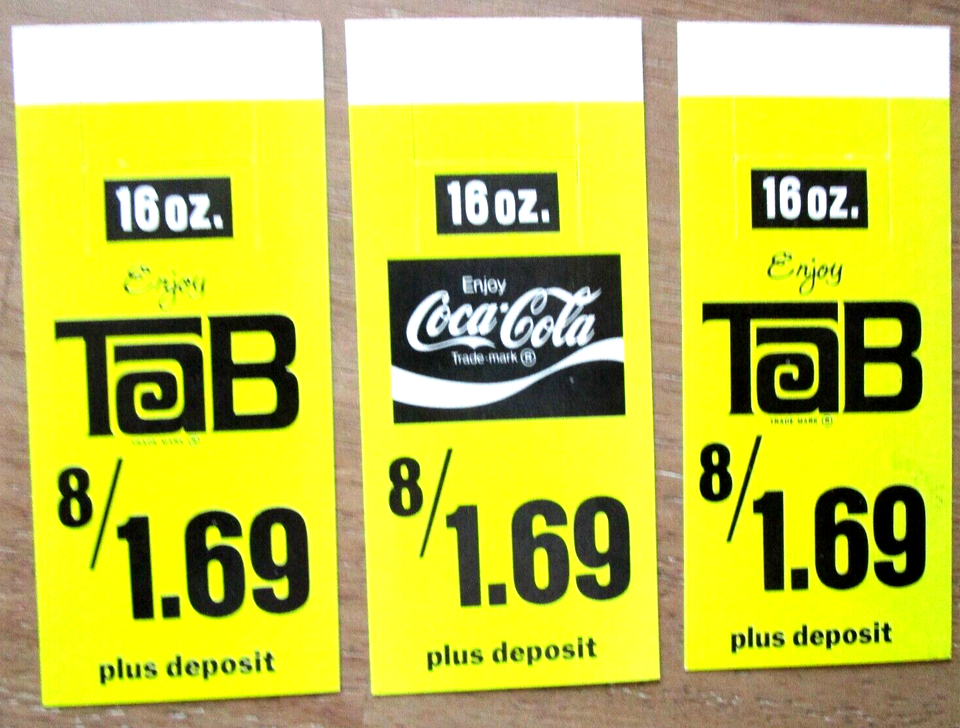 SIX Coca Cola/Sprite/Tab Bottle Vintage Hang Tags Promo Offer - E6B-6 ...
