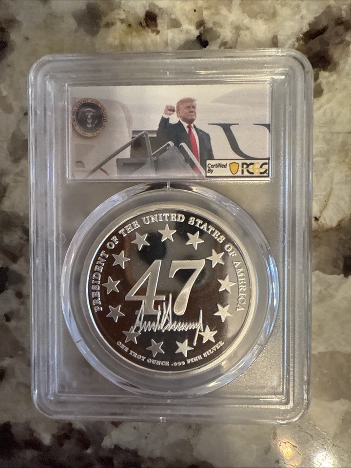 Official President Trump Victory Silver PCGS Gem Proof Medallion 47th ...