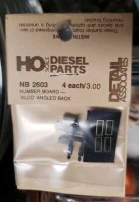 Detail Associates #NB 2603 Number Board "ALCO" Angled Back | eBay