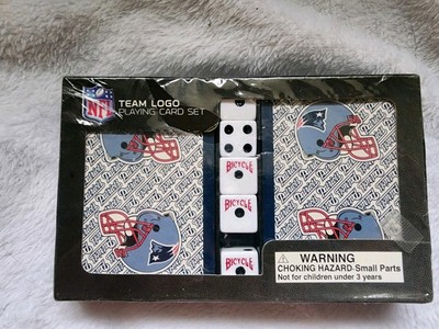 Playing Cards & Dice Set New England Patriots Team Football NFL New ...