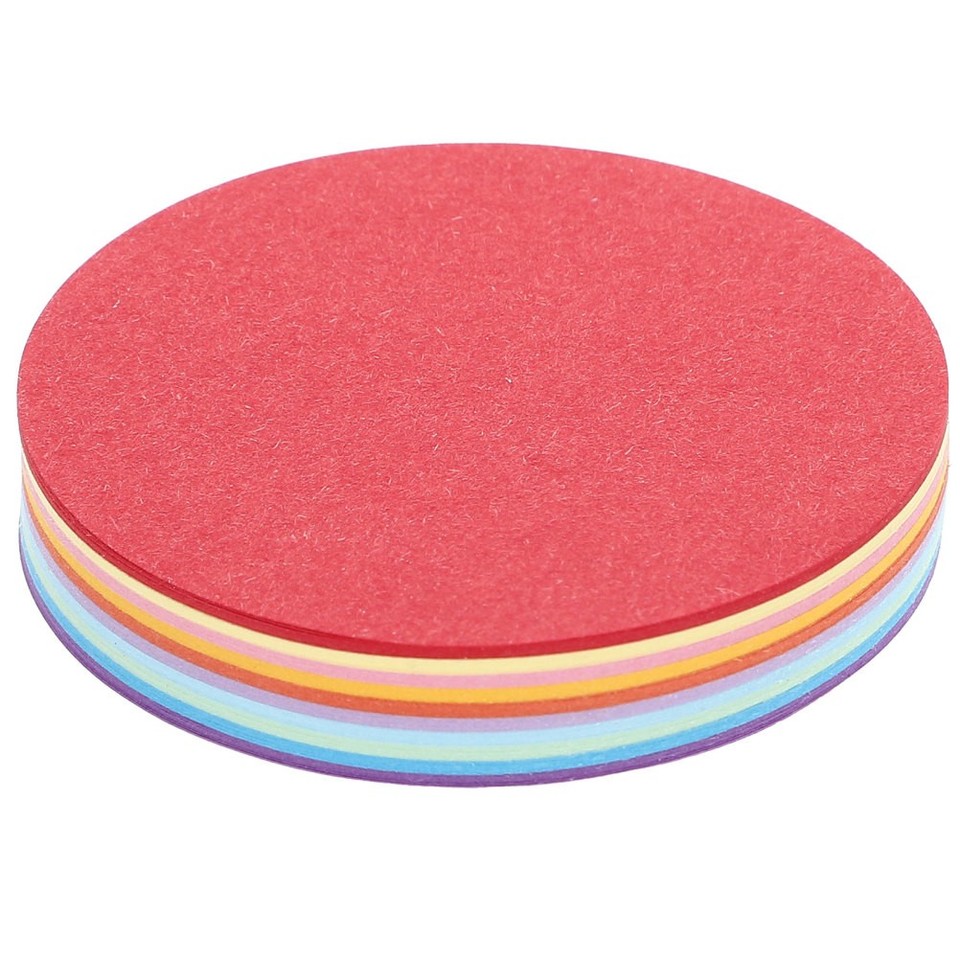 200 Pcs Origami Folding Paper Colorful Round Sheets for Handmade Crafts ...