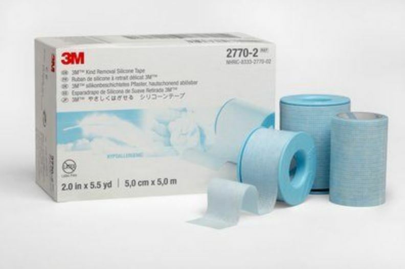 3M Kind Removal Silicone Medical Tape 2'' X 5-1/2 Yards 2770-2 | eBay