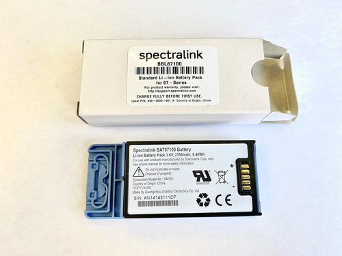 SPECTRALINK PIVOT battery, Blue (BBL87100) 3.6V, 2350mAh, 8.46Wh ...