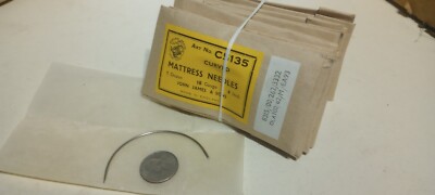 12 Dozen Serpent Brand C5135 Curved Mattress Needles 16 Gauge 4" Nickel ...
