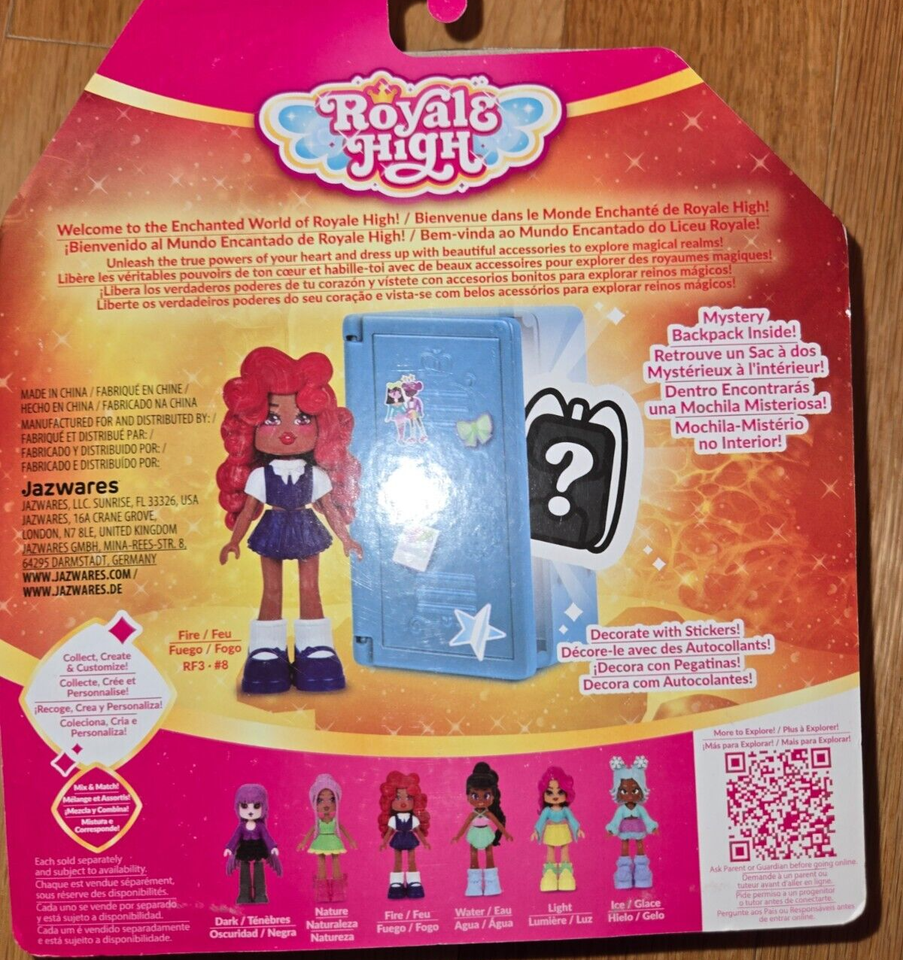 Roblox Royale High Surprise Locker Fire Fairy Doll w/ Virtual Code ...